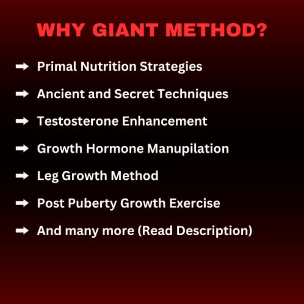 Giant Method- Science-Based Height Growth Blueprint