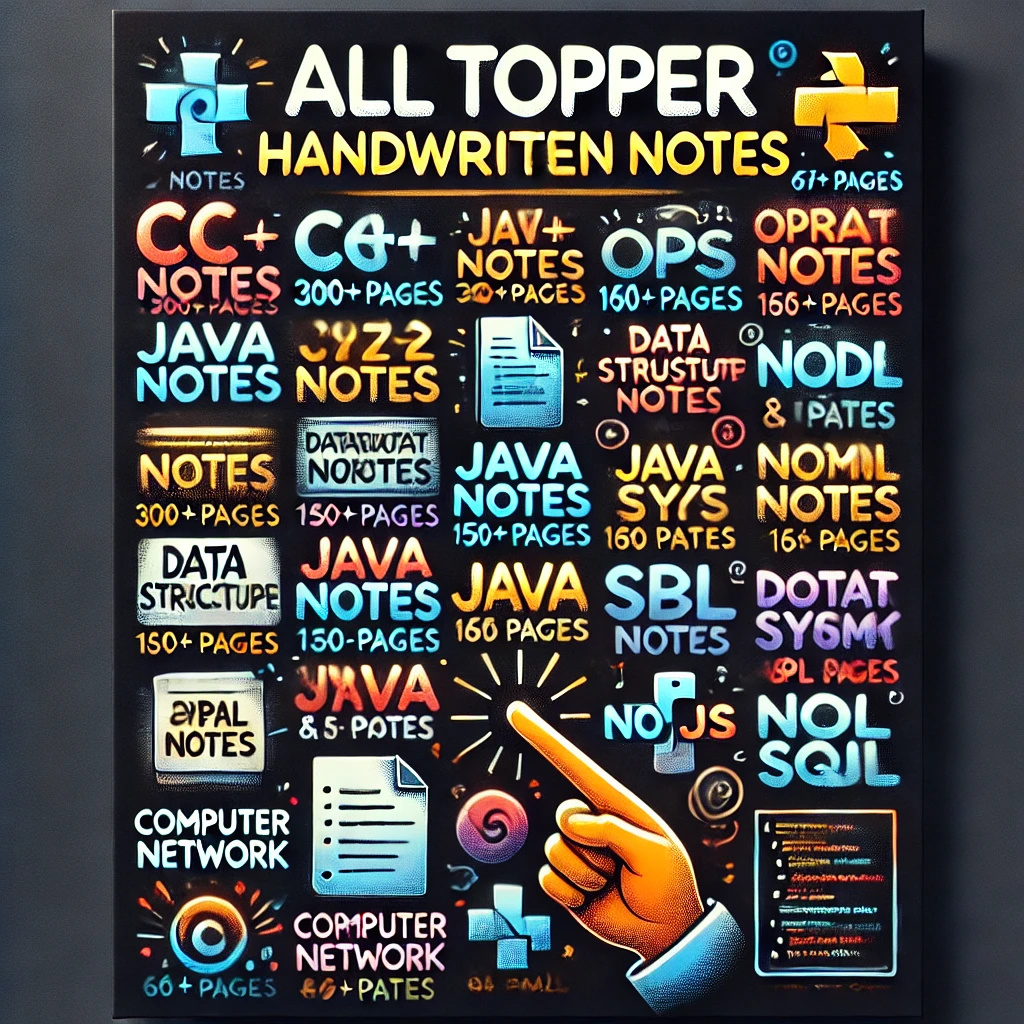 Get All Toppers Coding Handwritten Notes