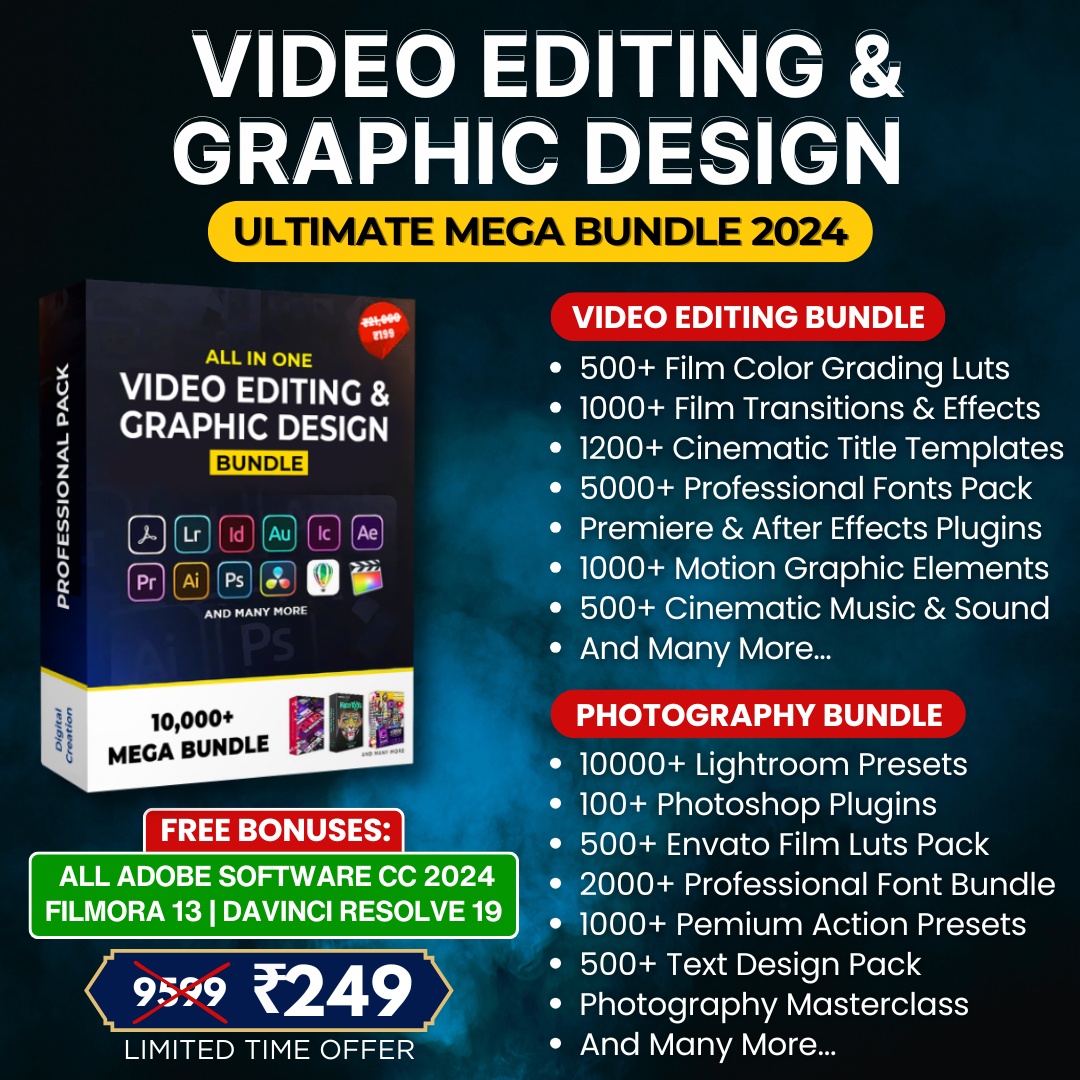 Ultimate Video Editing & Graphic Mega Bundle