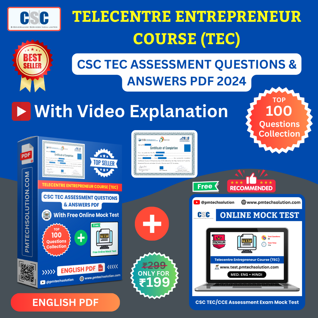 [English] CSC TEC Assessment Exam Questions & Answer PDF