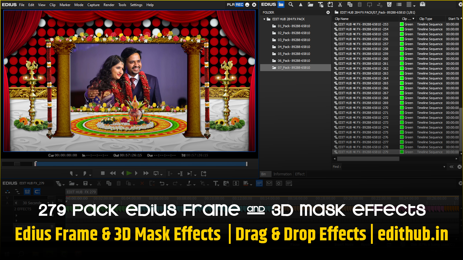 EDIT HUB EFFECT 279 | Drag & Drop Effects | edithub.in