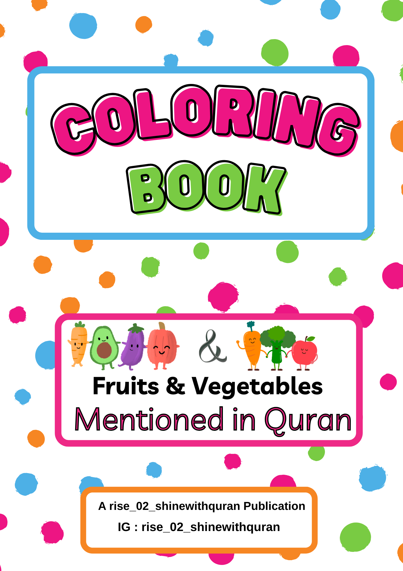 Coloring Book - Fruits and Vegetables mentioned in Quran