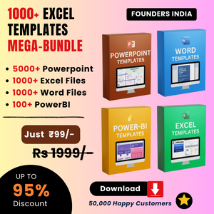 1000 Excel Templates Kit