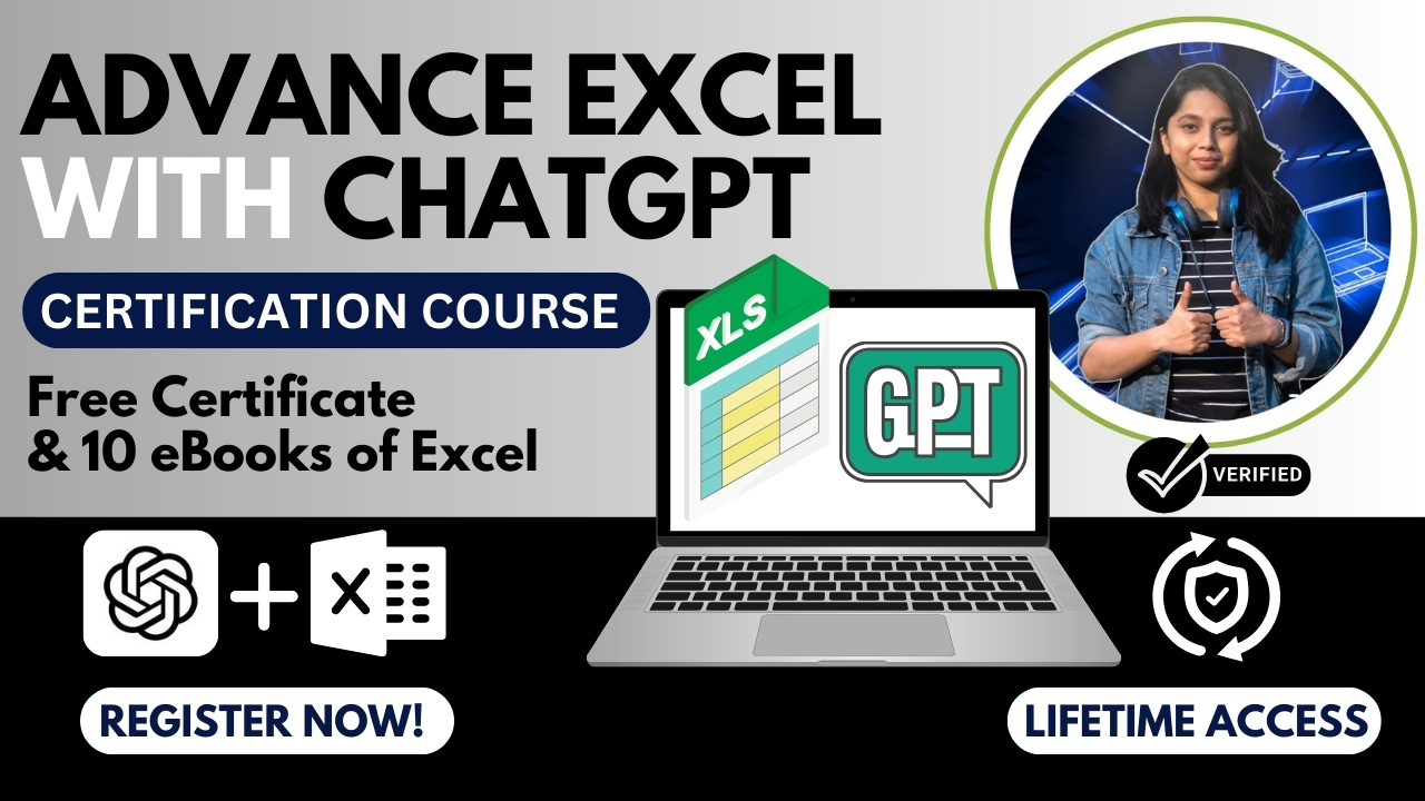 Microsoft Excel & ChatGPT Mastery Basics to Advanced with Certification