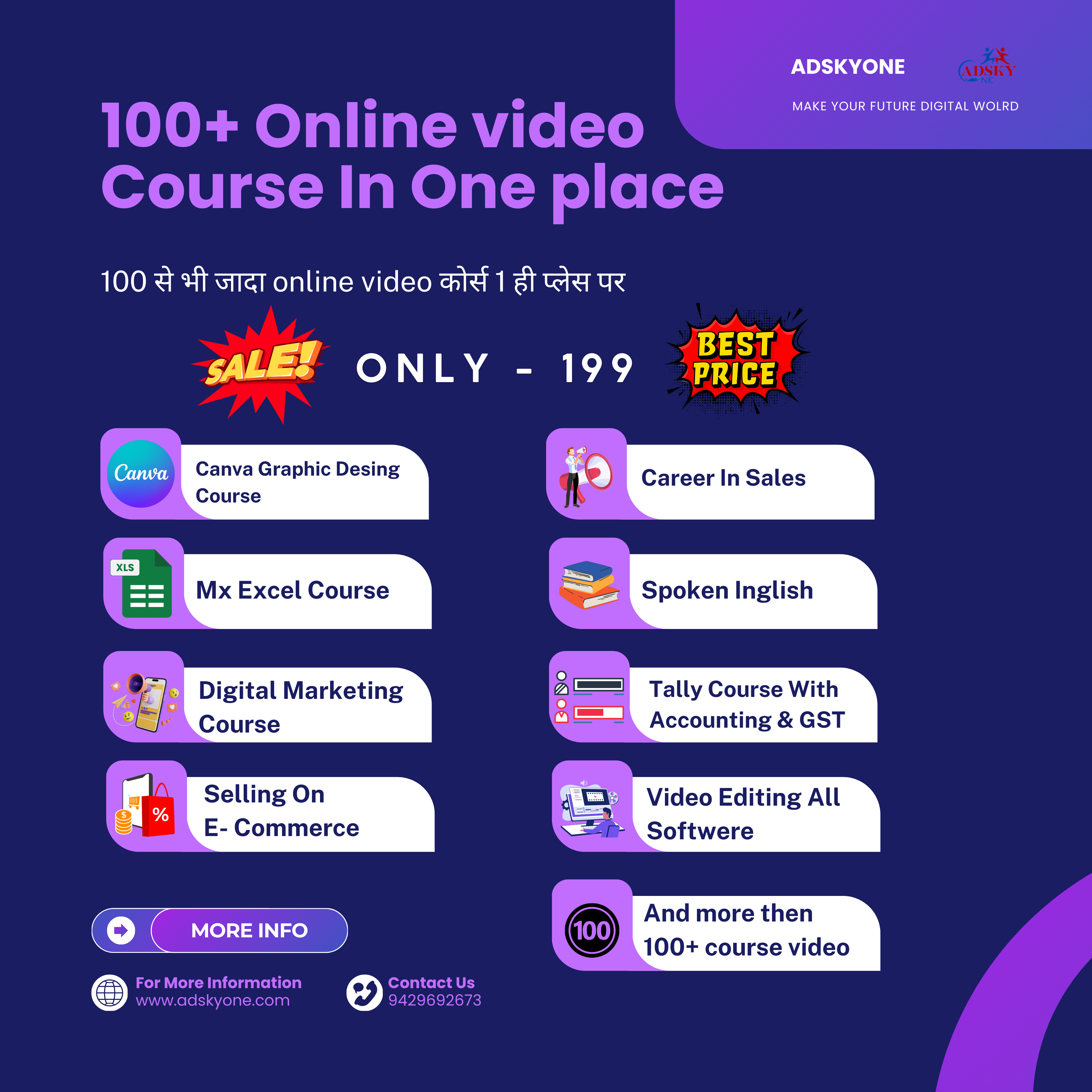 All Digital Video Course In 1 Place / Complete Access Video Tutorial