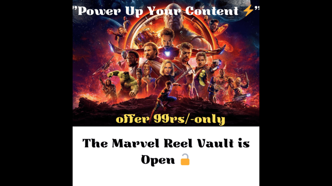 "Avenger’s Spotlight: Marvel Reel Pack ⚡🕷️"