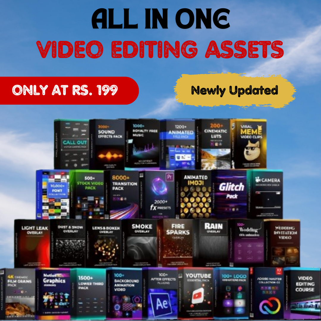 Video Editing Assets Bundle All in One