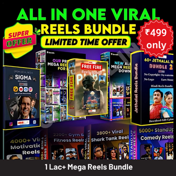 100K+ Updated Ultimate Mega Reel Bundle