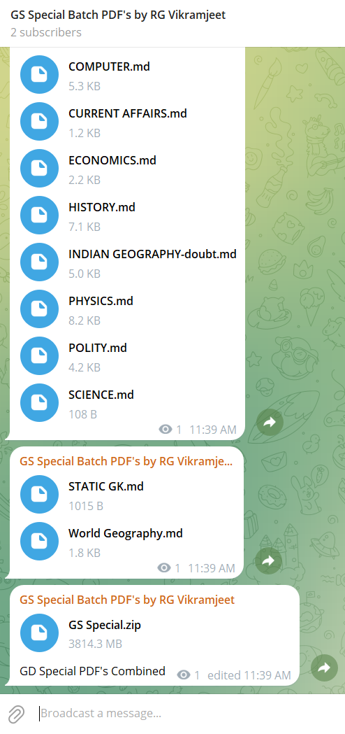 GS Special Batch PDF's by RG Vikramjeet 2024