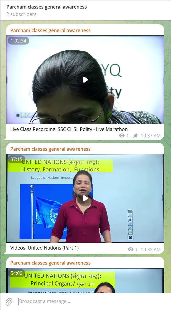 General Awareness by Parcham Classes