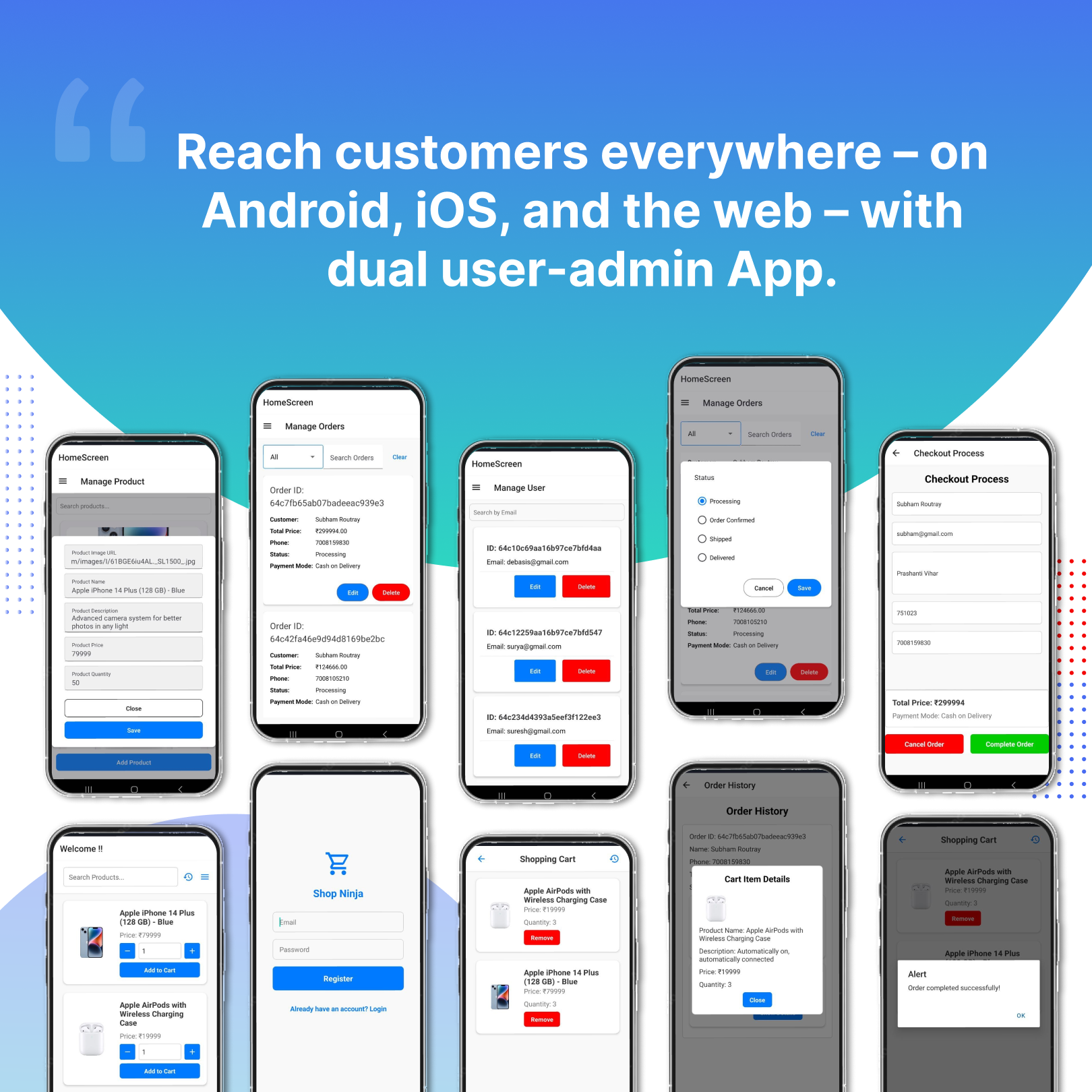 App Source Code Bundle Ecommerce + Food Order + Local Service Code (3 ...