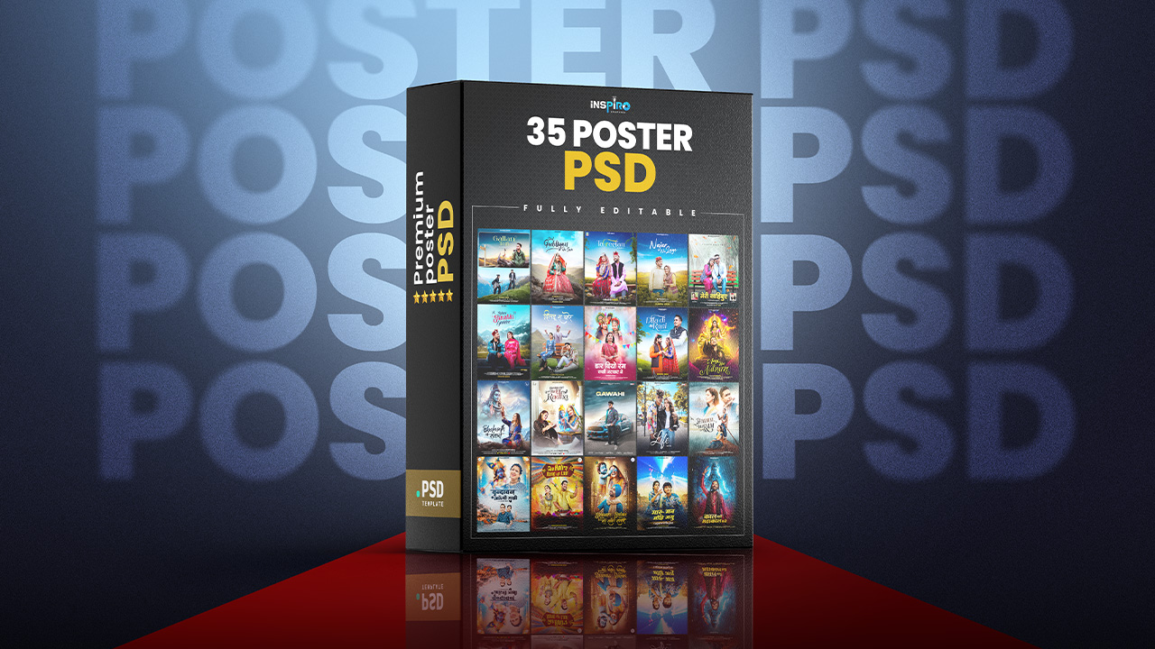 35 premium poster PSD pack